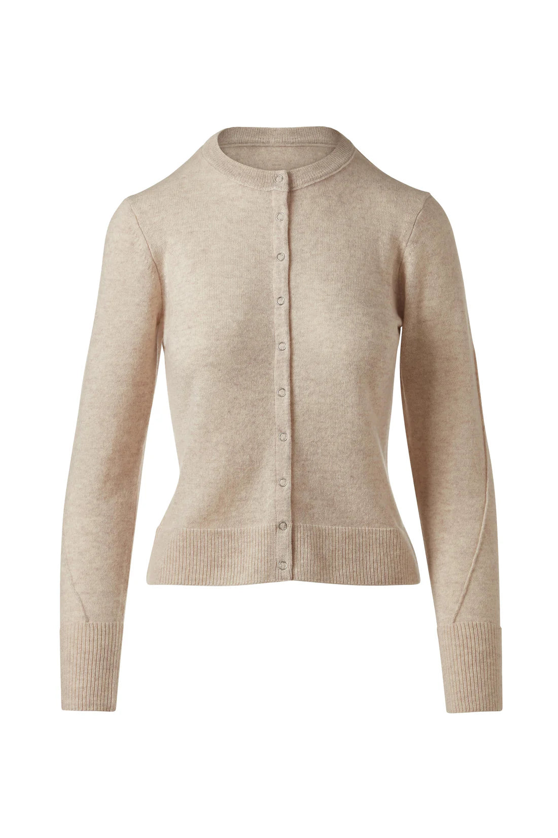 Kinross Snap and Ribbon Cardigan in Cameo | Mildred Hoit